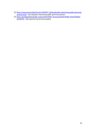 Metody odzyskiwania danych | PDF