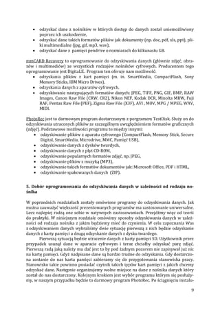 Metody odzyskiwania danych | PDF