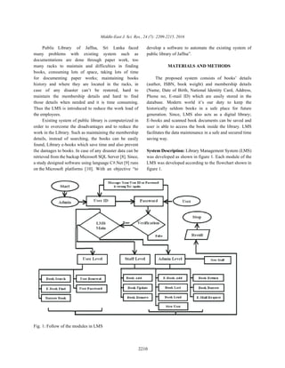 Secured Library Management System (LMS) for Public Library of Jaffna ...