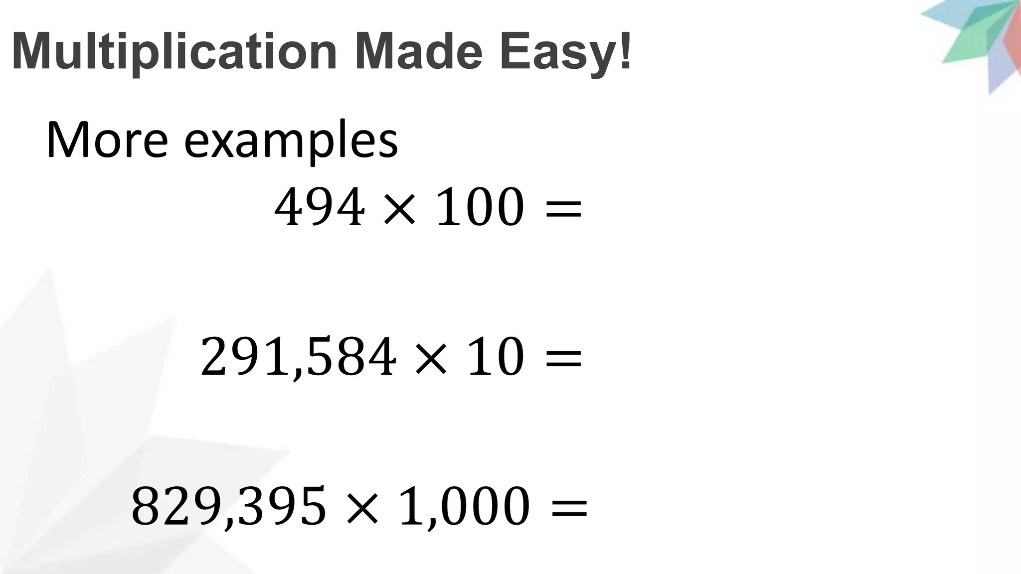 6. lesson 5 multiplication of whole numbers | PPTX | Science