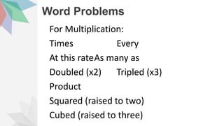 6. lesson 5 multiplication of whole numbers | PPTX