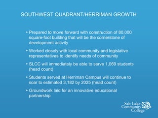Salt Lake Community College – Herriman Campus General Education ...