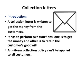 6. collection letters | PPT