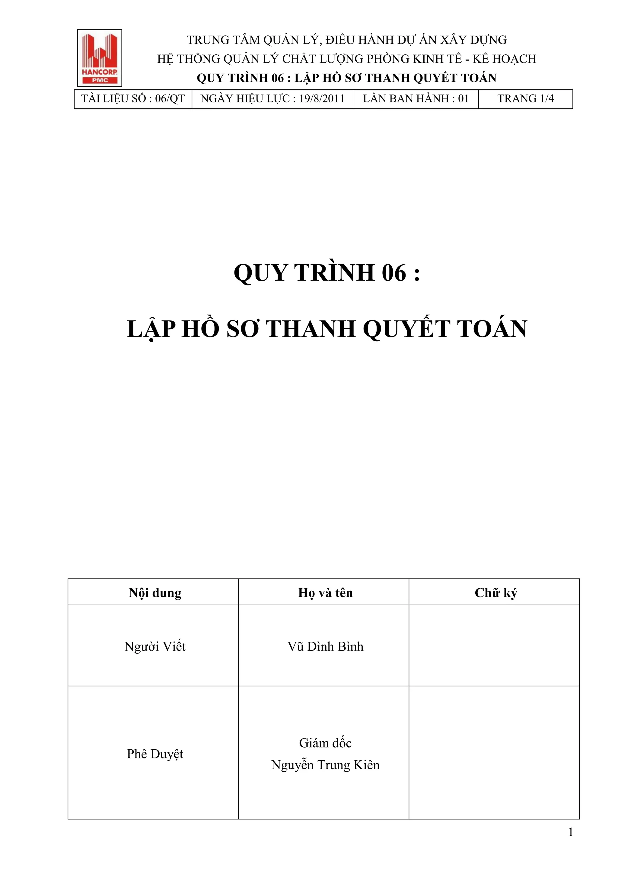 6. quy trinh lap ho so tqt | PDF