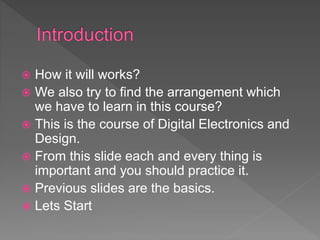 6. introduction to digital electronics | PPTX