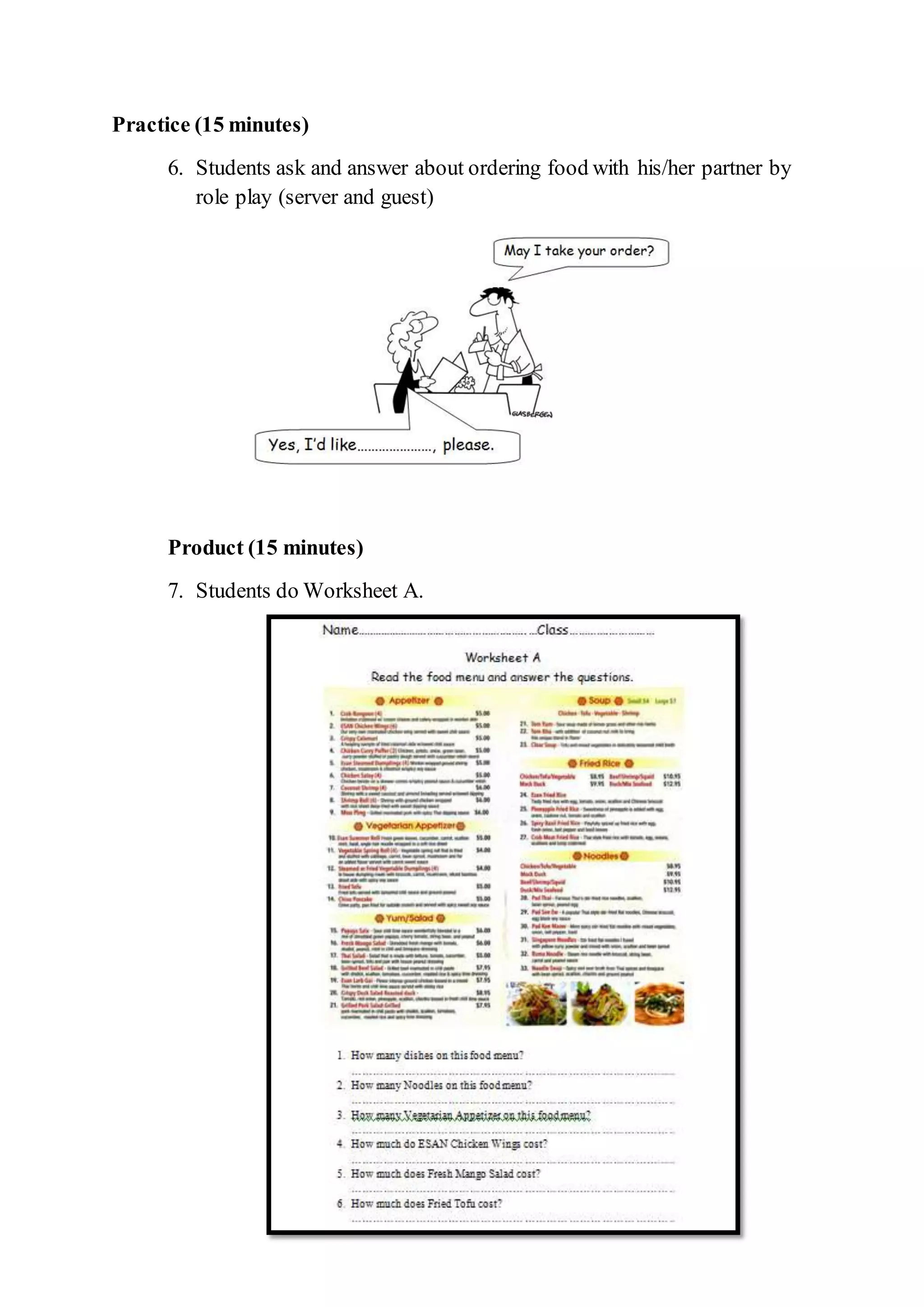 lesson plan grade 6 | DOCX