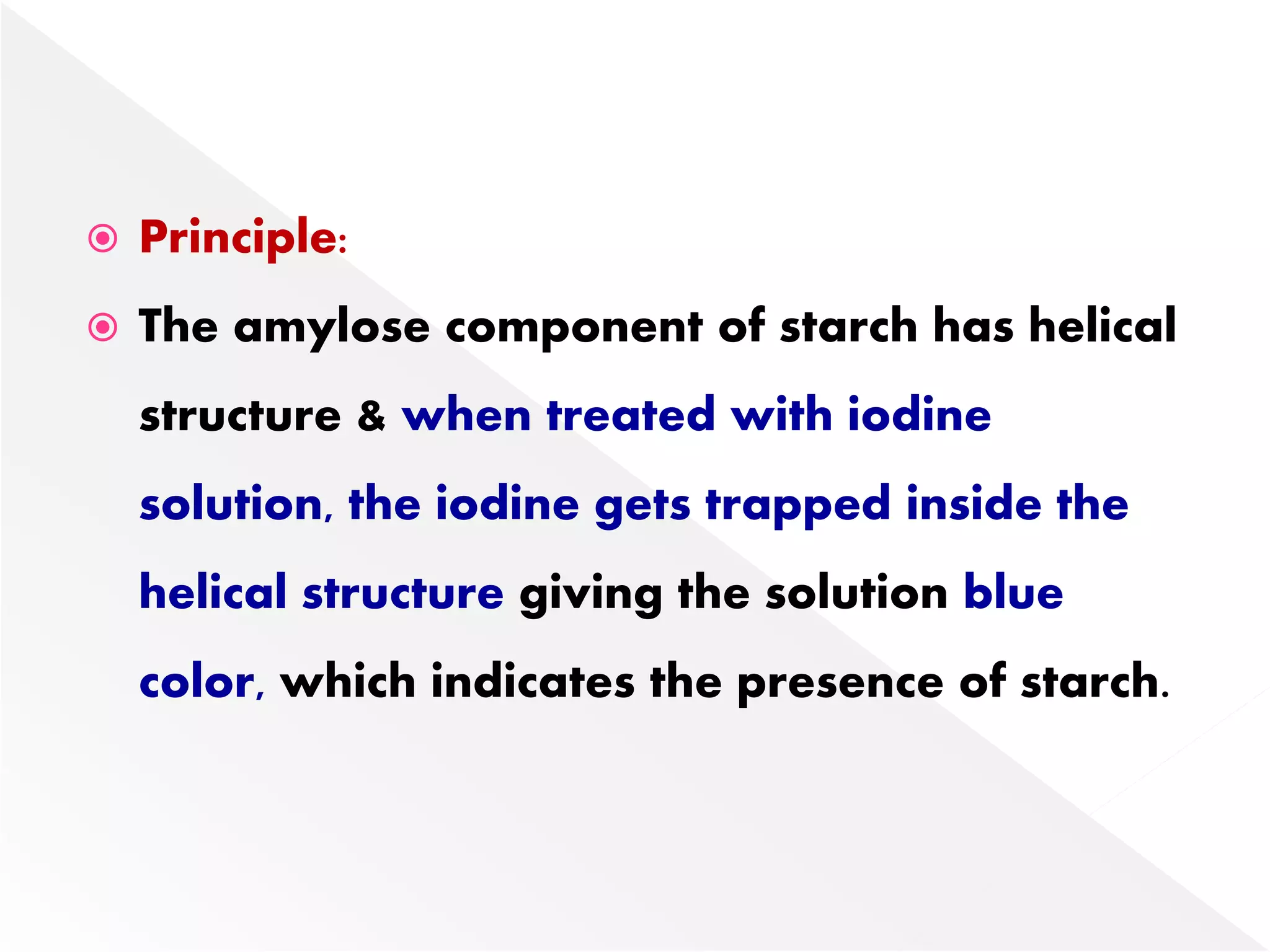 Reactions of starch | PPTX
