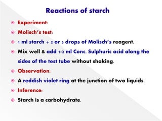 Reactions of starch | PPTX