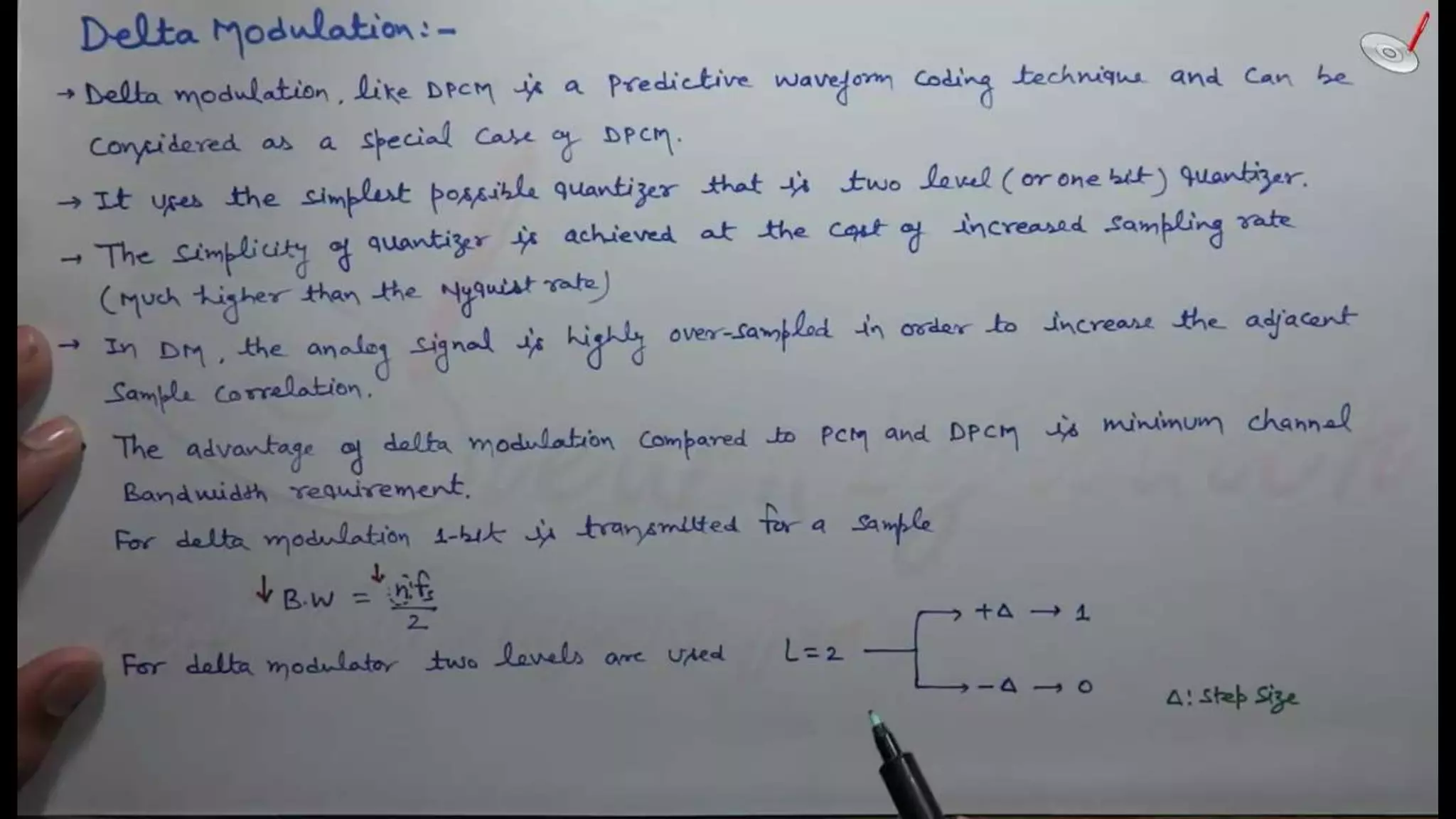 delta modulation | Communication Systems | PPTX