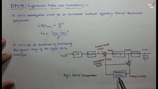differential pulse code modulation dpcm | Communication Systems | PPTX