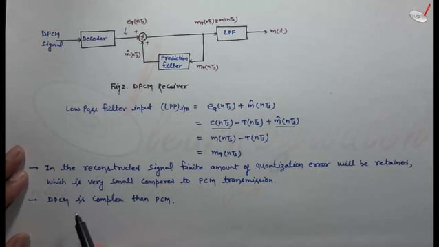 differential pulse code modulation dpcm | Communication Systems | PPTX ...