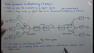 time division multiplexing tdm | Communication Systems | PPTX