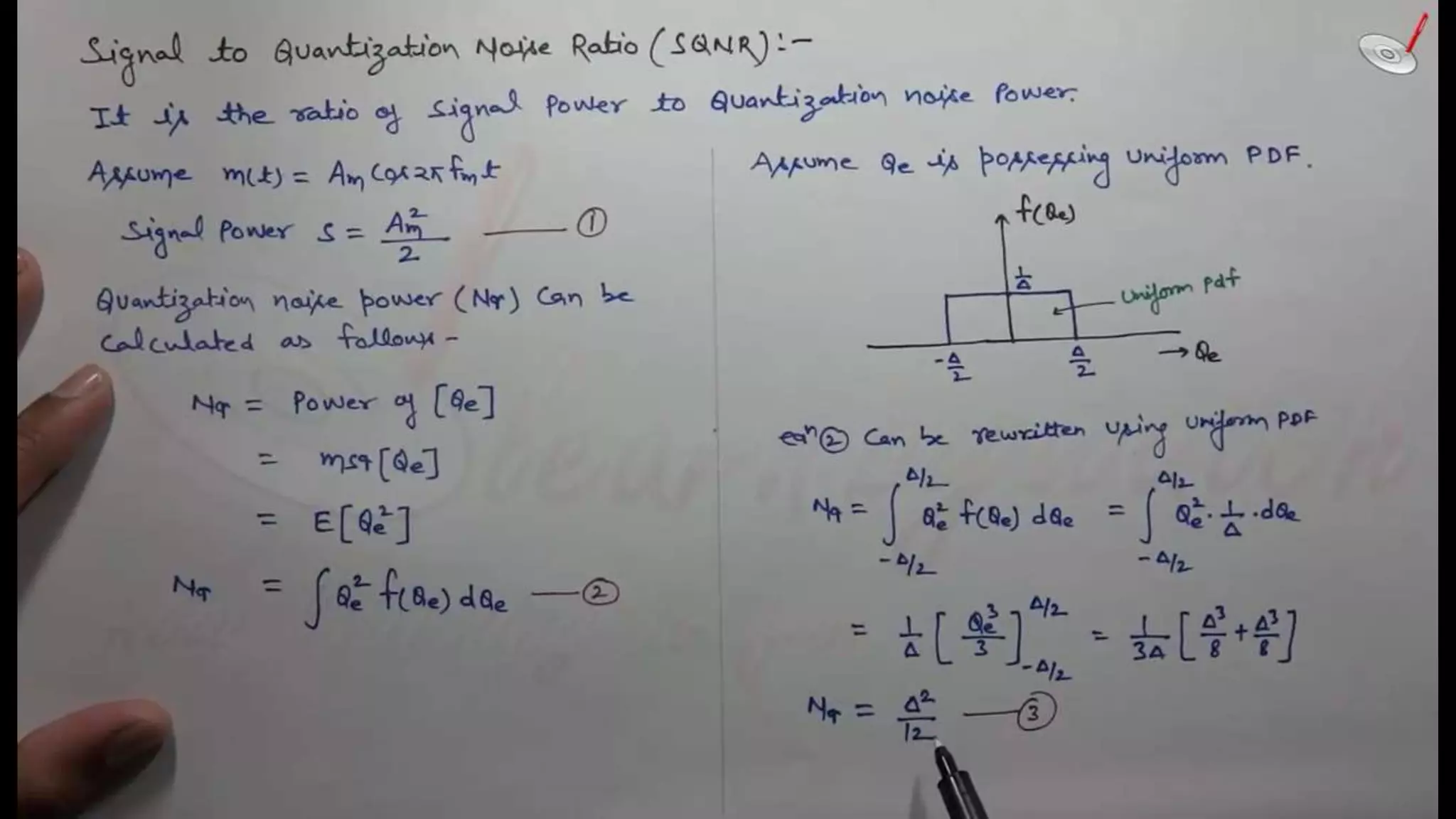 signal to quantization noise ratio sqnr | Communication Systems | PPTX