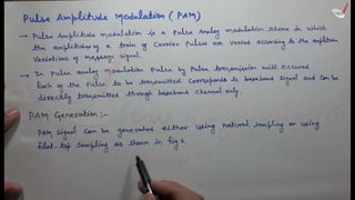 pulse amplitude modulation pam | Communication Systems | PPTX