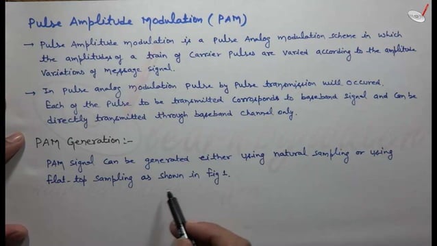 pulse amplitude modulation pam | Communication Systems | PPT