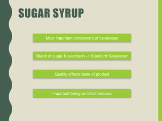 Beverage Industry - The Manufacturing Process, Equipment and Control | PPTX