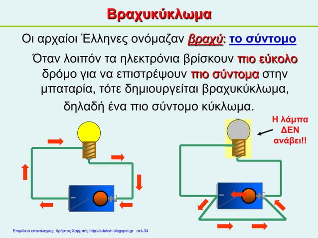 Φυσική Ε΄ - Επανάληψη 6ης Ενότητας: ΄΄Ηλεκτρισμός΄΄ | PDF