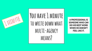 Multiagency | PPT