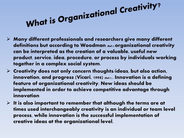 6.1 power point stimulating creativity in organizations | PPT