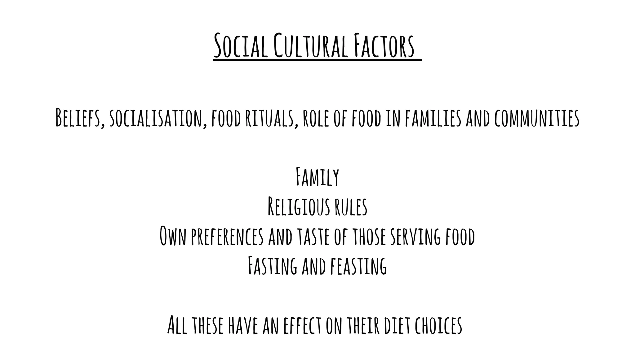 Social Cultural factors | PPTX