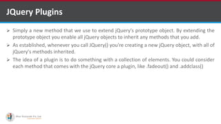jQuery plugins & JSON | PPT