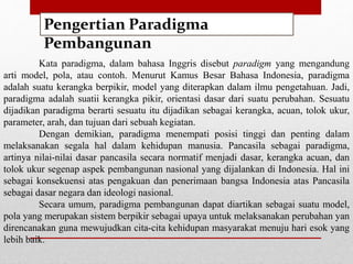 Pancasila sebagai Paradigma Pembangunan | PPTX