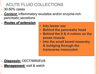 COMPLICATIONS OF ACUTE PANCREATITIS | PPTX