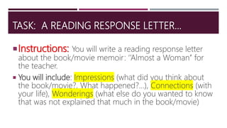6.4 reading response letter | PPT
