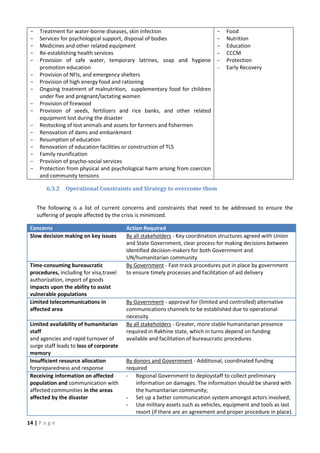 Emergency response preparedness plan (erpp) myanmar | PDF