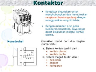 relai n kontaktor | PPT