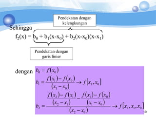 6. interpolasi polynomial newton | PPTX
