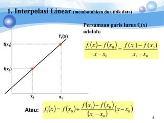 6. interpolasi polynomial newton | PPTX