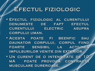 6. avram daria xe-efectul fiziologic al curentului | PPT