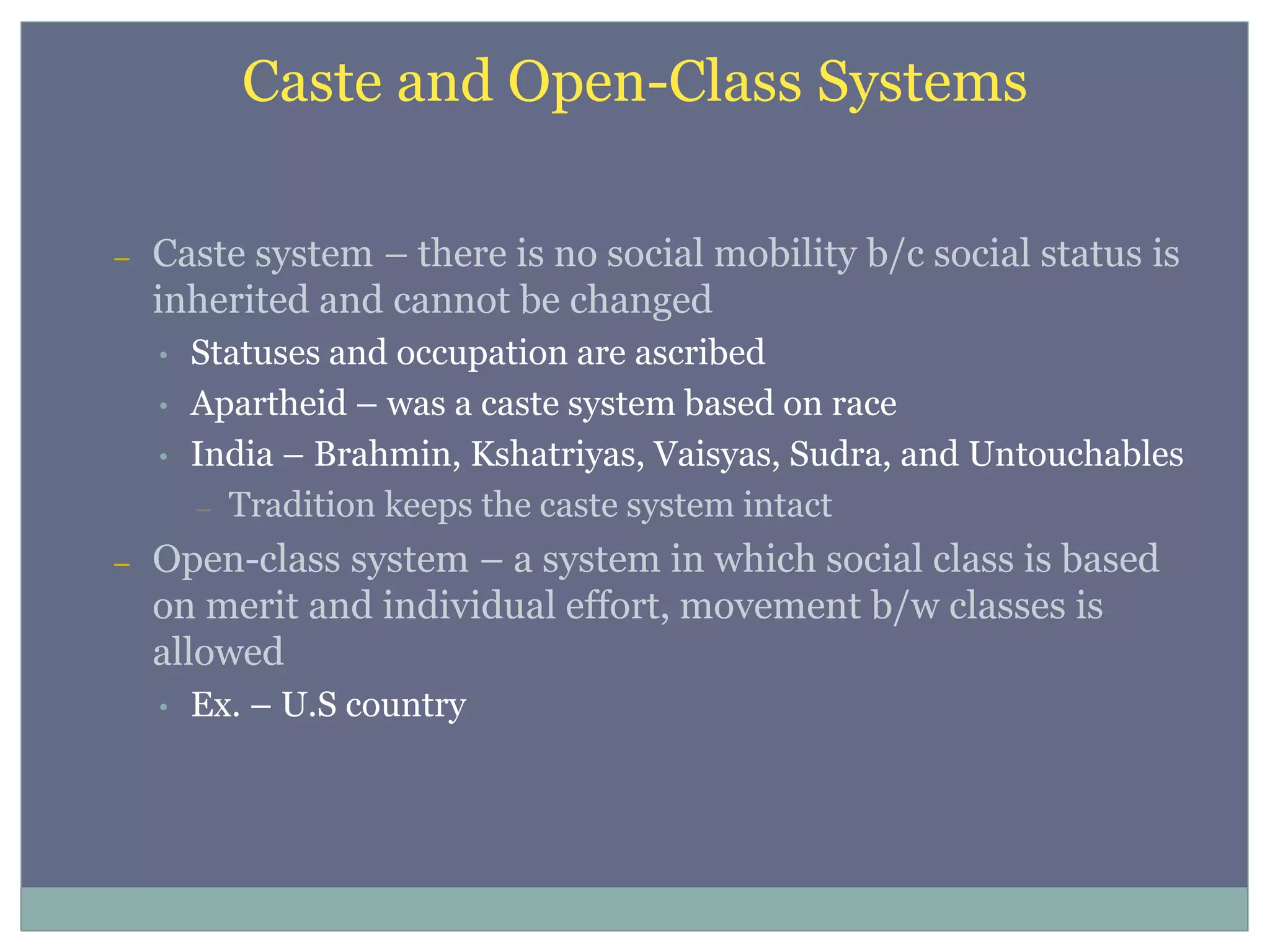 6.social stratification 2 | PPTX