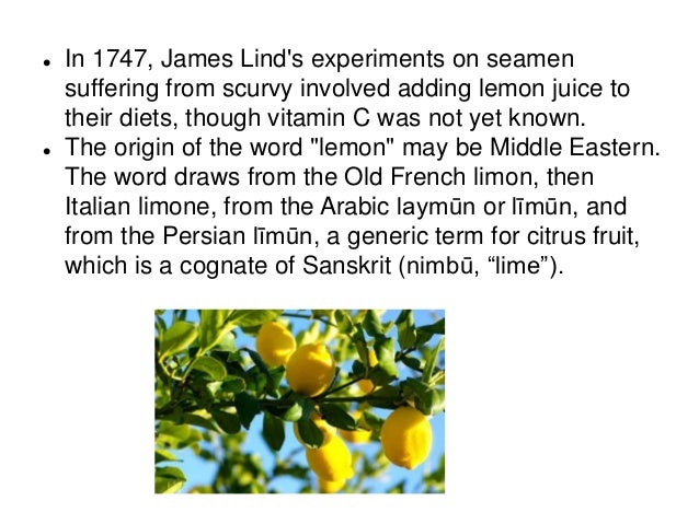 History of lemon, variaties, taste and aroma