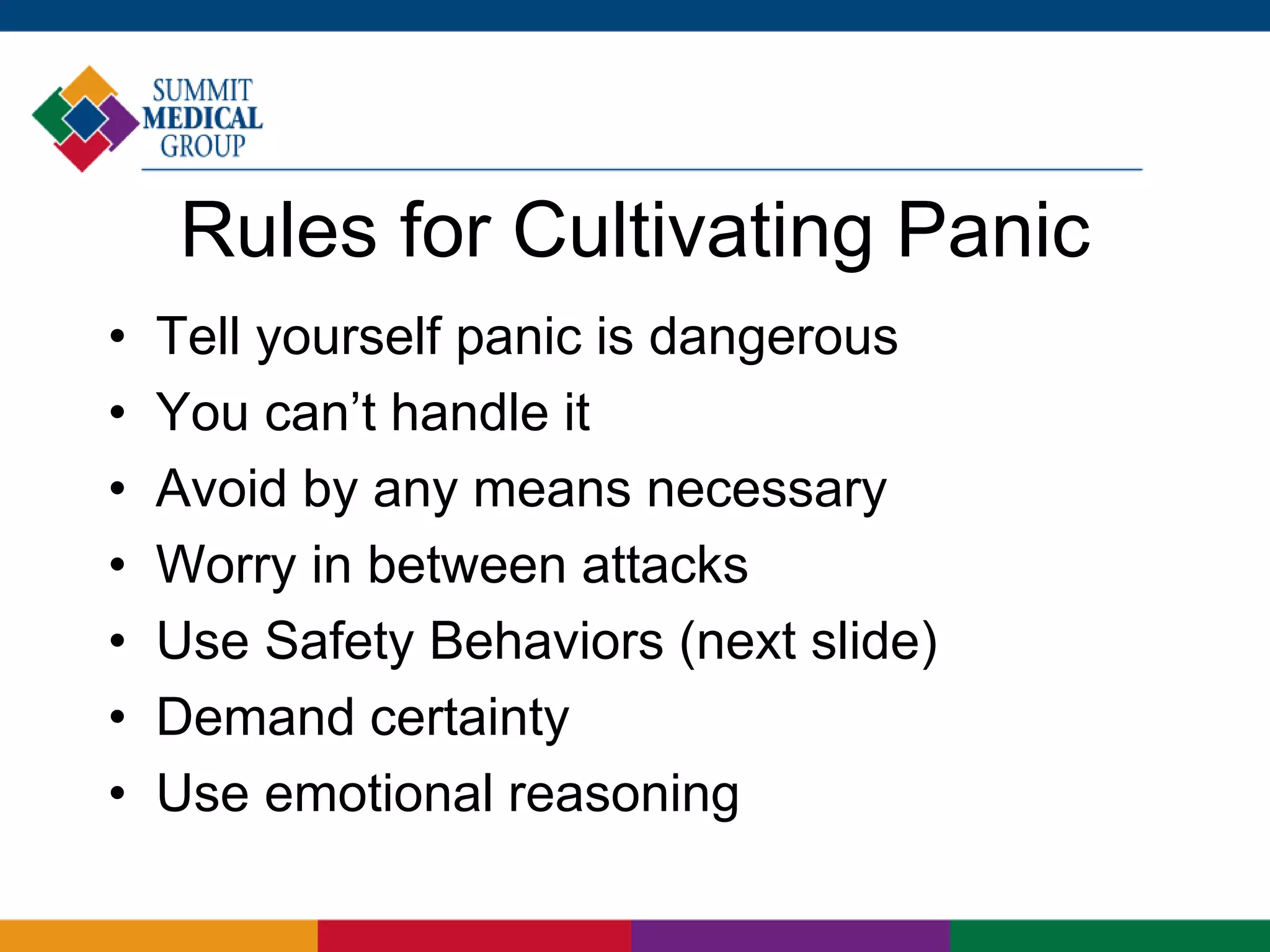 Understanding and Overcoming Panic | PPT