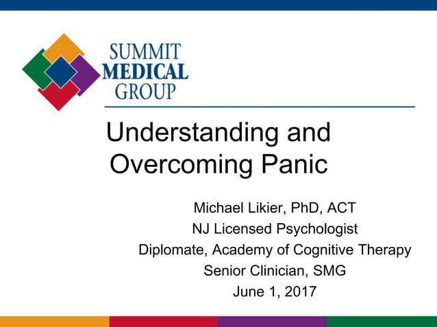 Understanding and Overcoming Panic | PPT