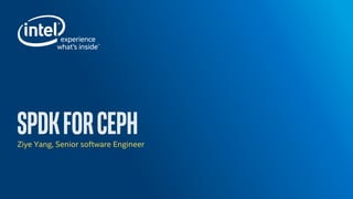 Ceph Day Beijing - SPDK in Ceph | PDF
