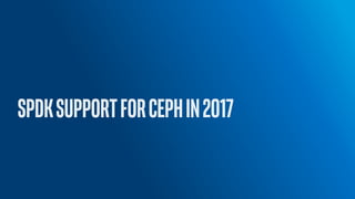 Ceph Day Beijing - SPDK in Ceph | PDF