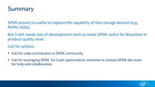 Ceph Day Beijing - SPDK in Ceph | PDF