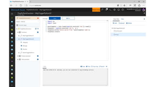 Serverless architecture in Python with Azure Functions, Benjamin Talmard | PPTX
