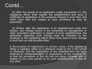 REGISTRATION OF ESTABLISHMENTS AND BENEFICIARIES UNDER THE BUILDING AND ...
