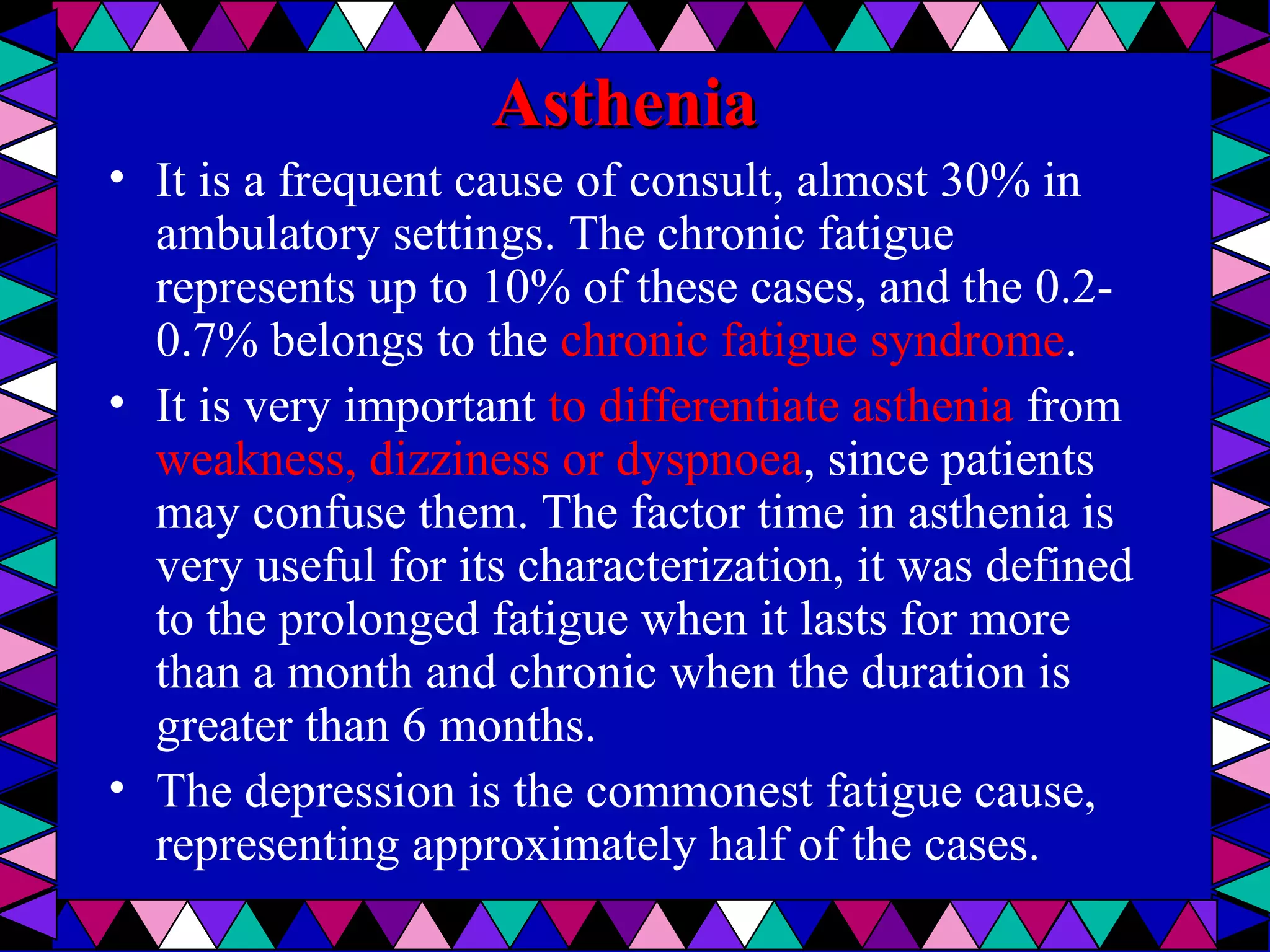 Symptomatic treatment of Anxiety & Asthenia | PPT | Physical Therapy ...