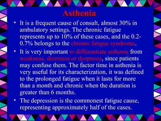 Symptomatic treatment of Anxiety & Asthenia | PPT