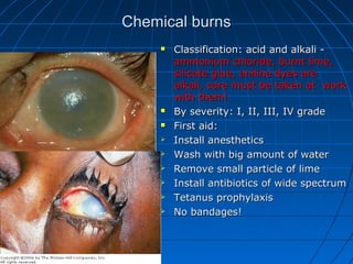 Ocular Traumatic Damages | PPT