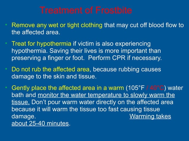 Cold Related Injuries. Hypothermia, Frostbite & Trench foot | PPT ...
