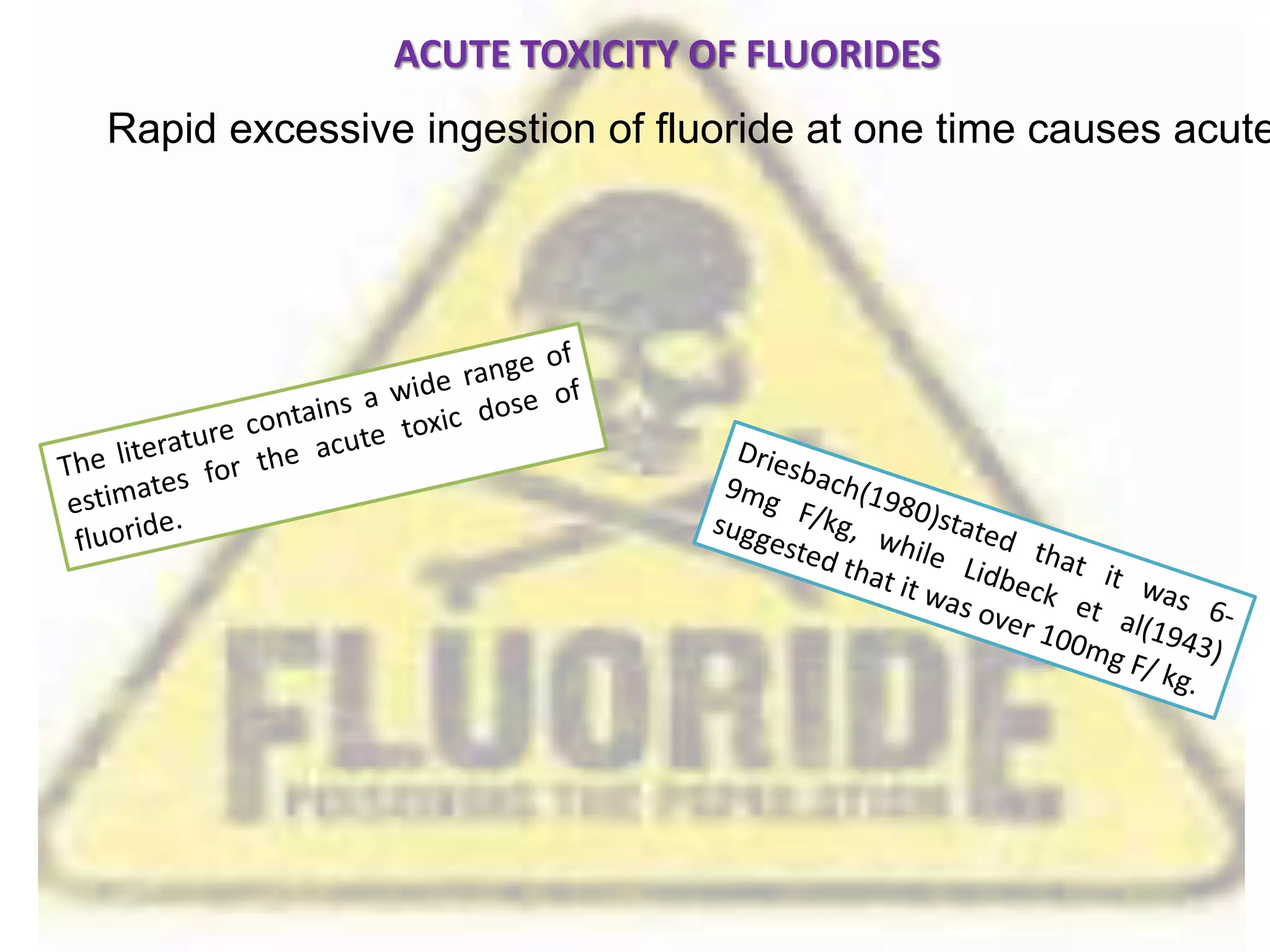 fluoride toxicity | PPTX