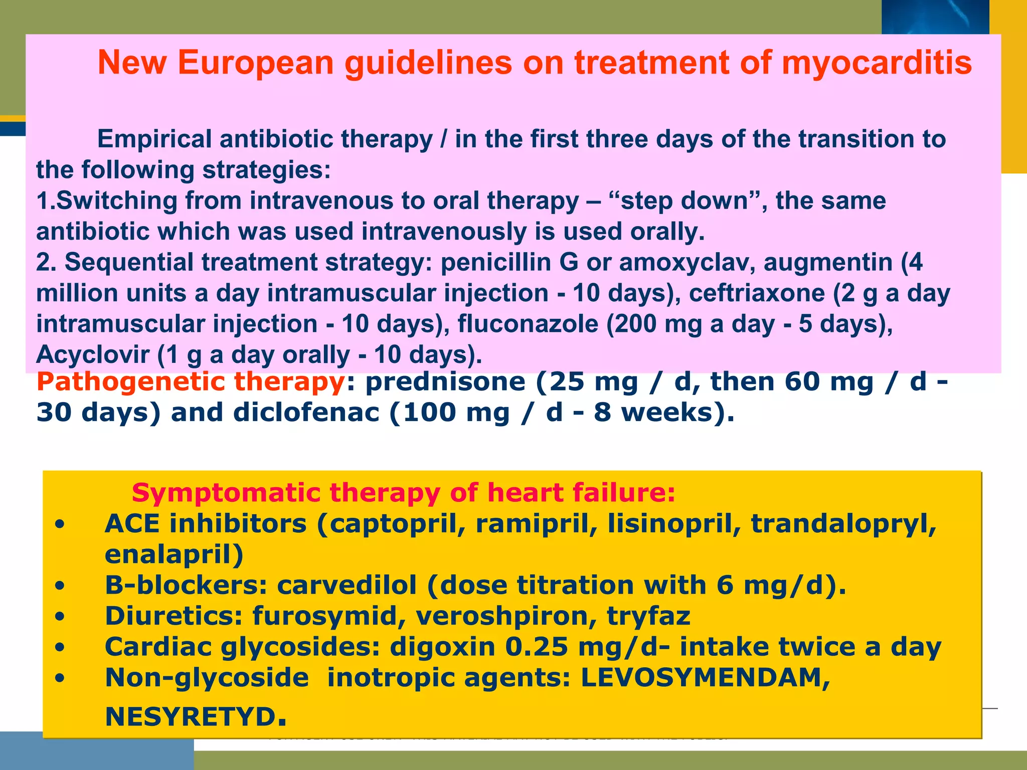 Myocarditis. Cardiomyopathy | PPT