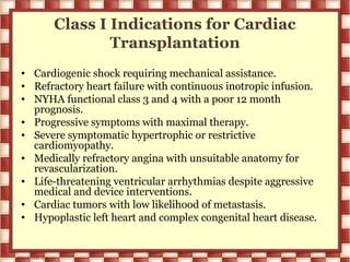 Cardiac Transplantation | PPT