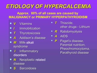 Hyperparathyroidism And Hypoparathyroidism